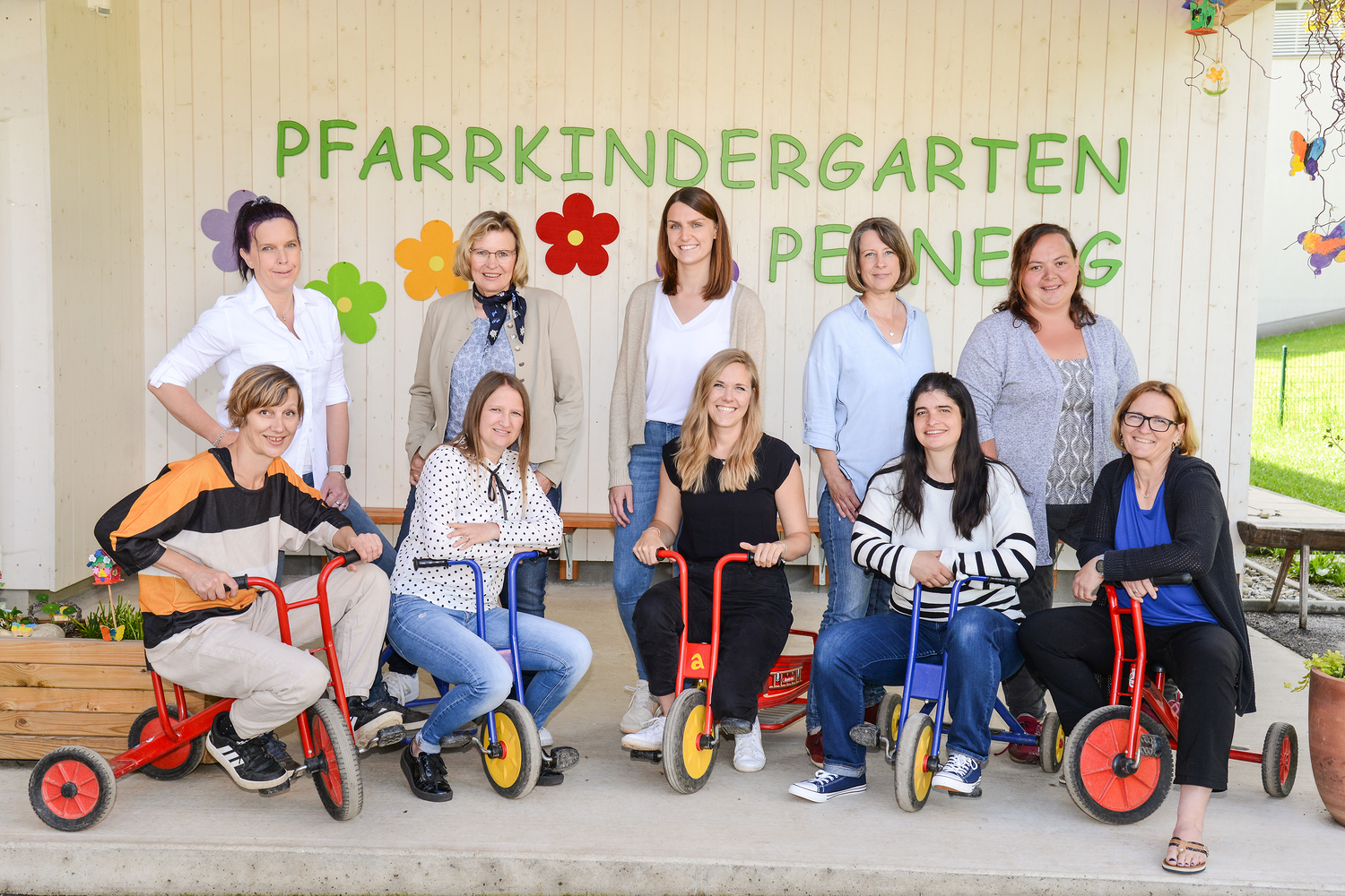 Das Kindergartenteam des Pfarrkindergartens Pernegg/Mur